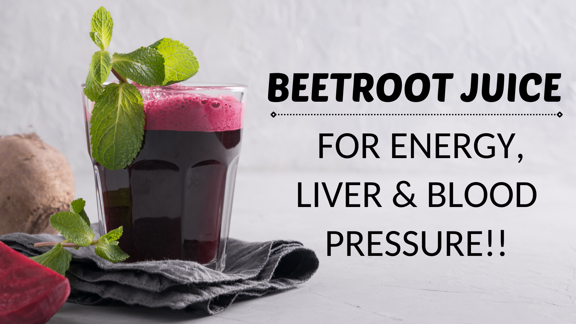Beetroot Juice For Energy, Liver and Blood Pressure!! | Go Vita ...