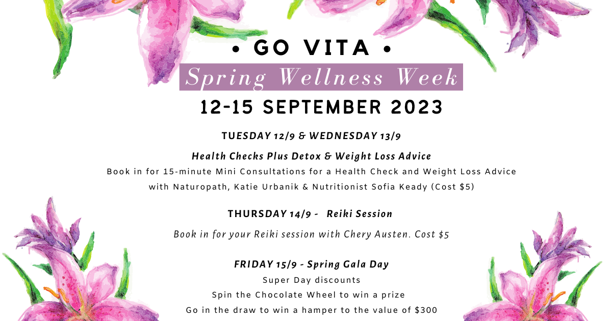 Spring Into Spring With Some Healthy Habit Changes | Go Vita Batemans Bay