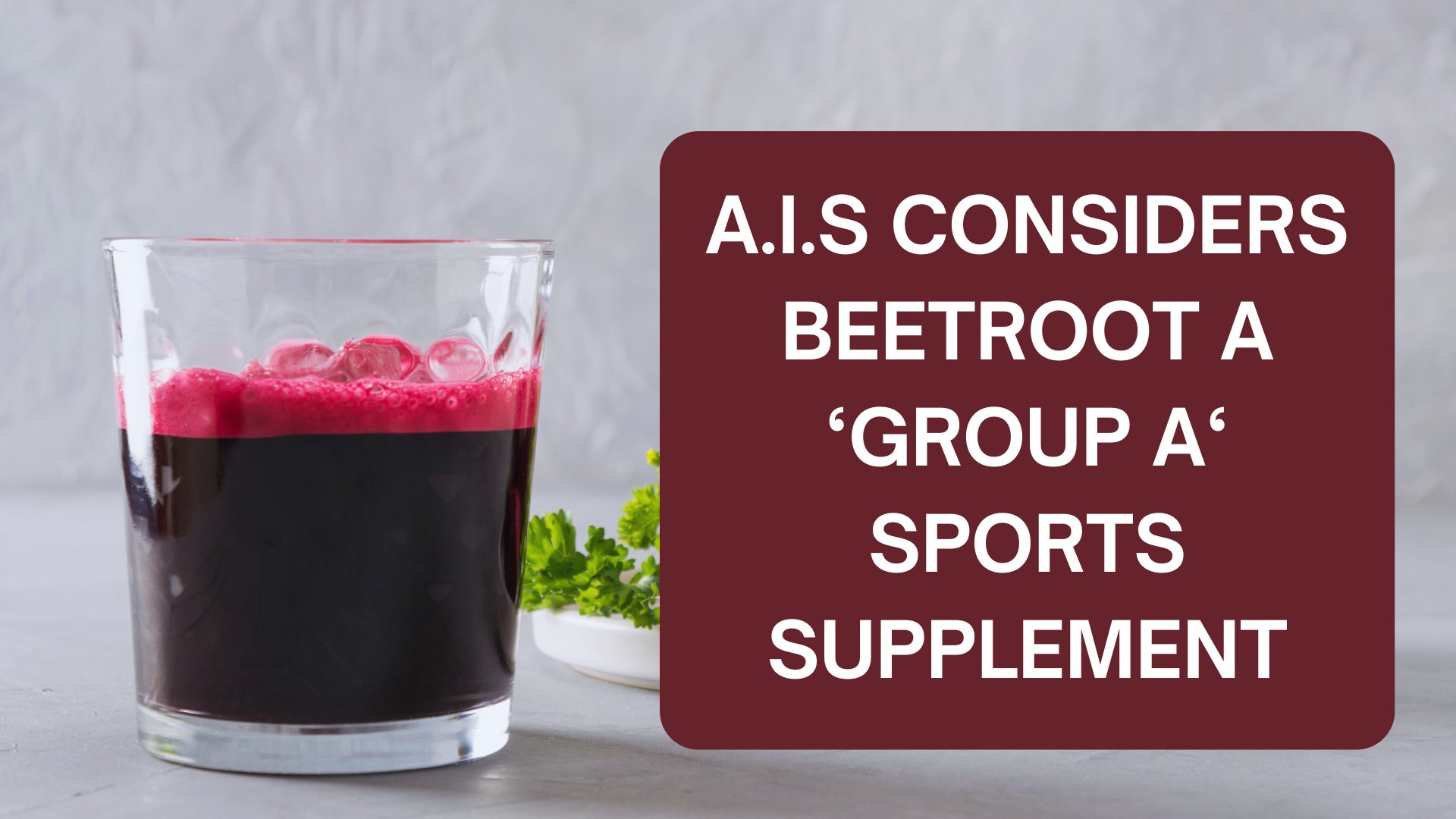 A.I.A Considers Beetroot A 'Group A' Sports Supplement | Go Vita ...