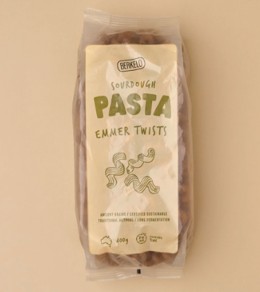 Berkelo Sourdough Pasta Emmer Twists 400g | Go Vita Batemans Bay
