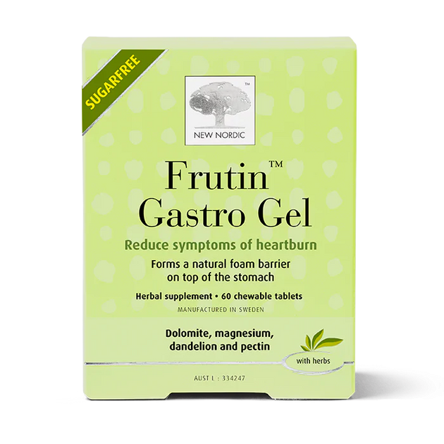 New Nordic Frutin Gastro Gel 60 chewable tablets | Go Vita Batemans Bay